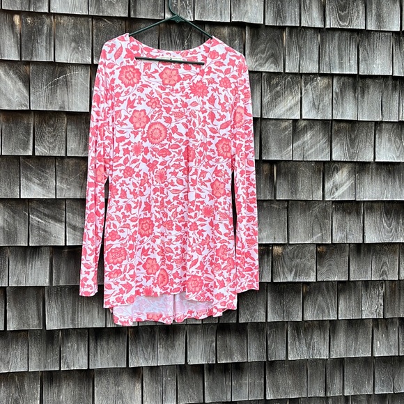 Peruvian Connection | Tops | Peruvian Connection Orange And White Long ...